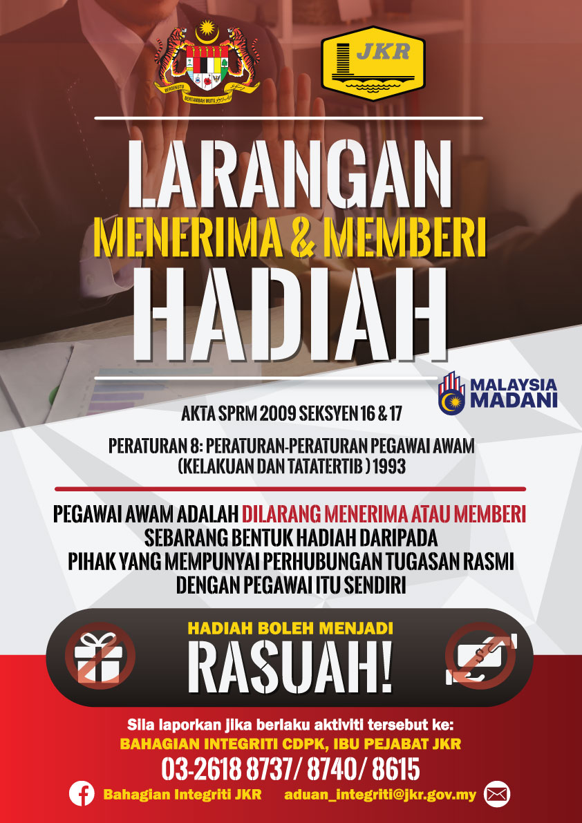 Majlis Pelancaran Bunting Larangan Menerima dan Memberi Hadiah